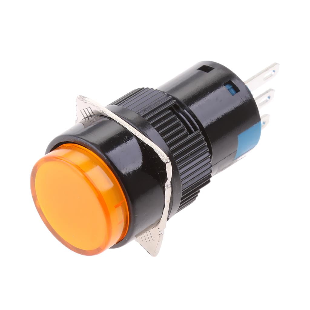 Everyday low prices Cheap good goods 16mm 12V Black Metal Latching Push ...