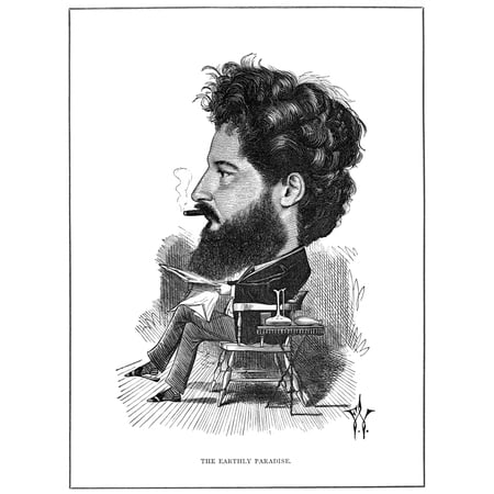 William Morris (1834-1896). /Nenglish Artist And Poet. Caricature, 1872 ...