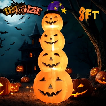 HomCom Tall Haunted Tree Outdoor Lighted Halloween Yard Inflatable ...