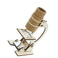 HOMEMAXS Wooden Microscope Puzzles Kids Engineering Kit DIY Science Toy ...