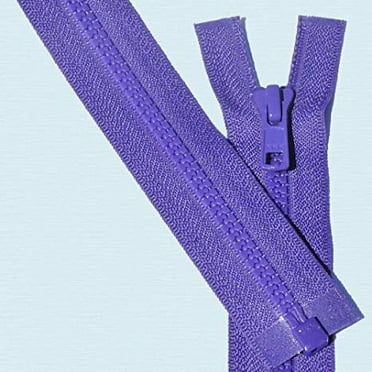 YKK 26" Vislon Zipper ~ YKK #5 Molded Plastic ~ Separating - 580 Black ...