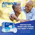 Attends DermaDry Advance Briefs X-Large 58'' - 63'' Bag of 20 - 6 Pack ...
