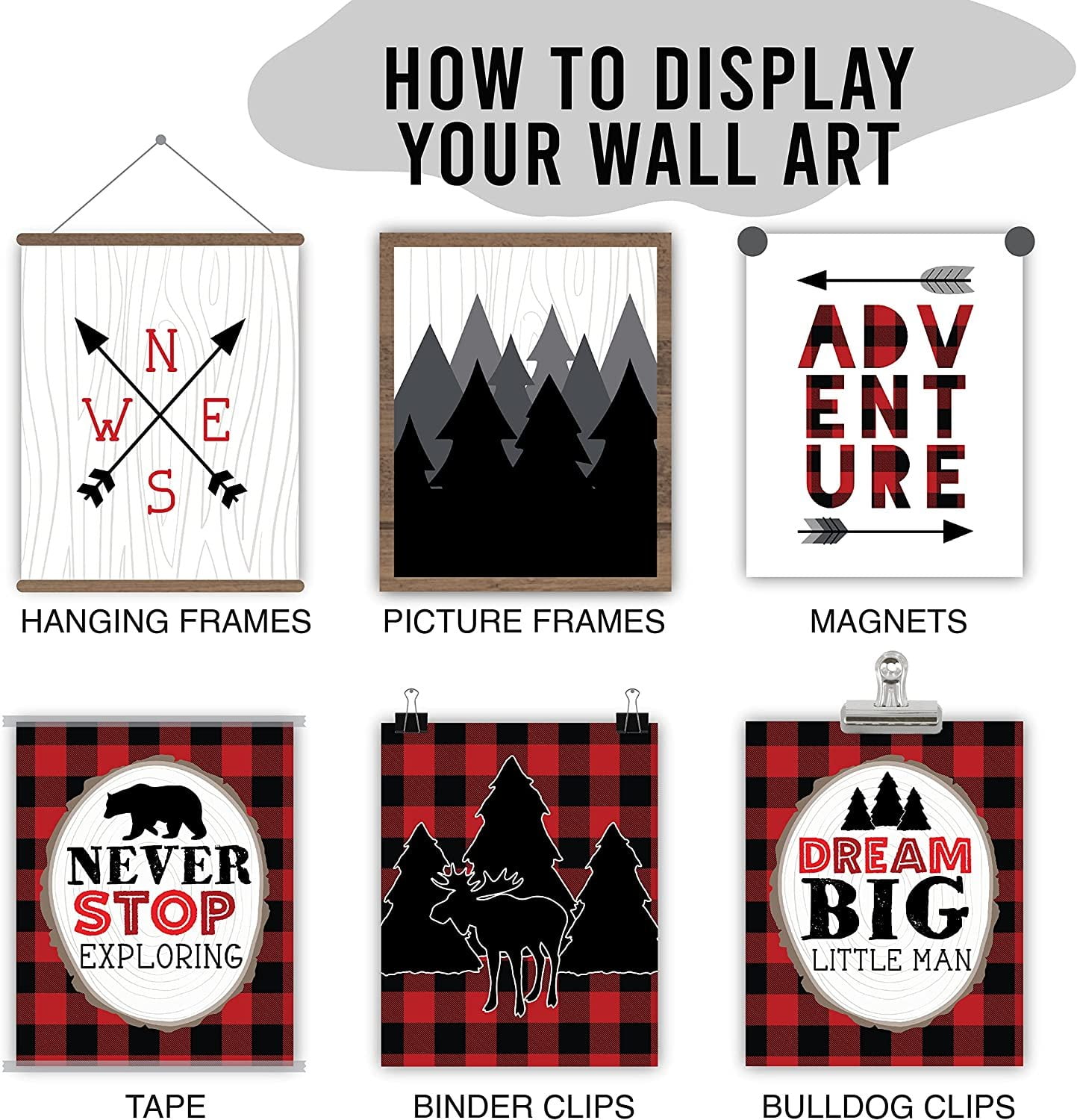 Editable Buffalo Plaid Sign Custom Lumberjack Sign Template Red Flannel ...