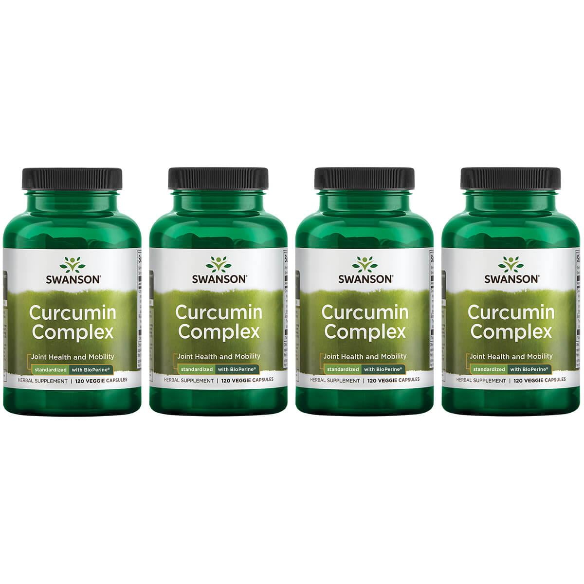 Swanson Curcumin Complex - Standardized with Bioperine 120 Veg Caps 4 ...