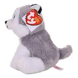 Ty Buff Wolf Beanie Baby Small - Soft Toy Stuffy Plush Animal (42183 ...