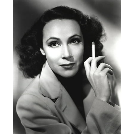 Dolores Del Rio Holding Cigarette in Classic Photo Print (8 x 10 ...