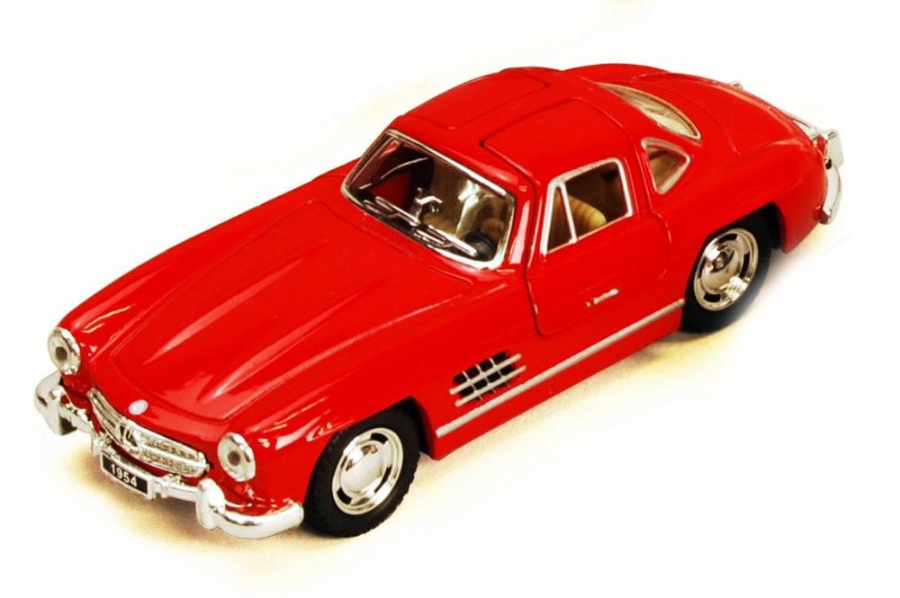 1954 Mercedes-Benz 300SL, Red - Kinsmart 5346D - 1/36 scale Diecast ...