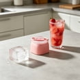 VKLU Pink Silicone Ice Cube Tray & Popsicle Maker, 2-in-1 Frozen Treat ...