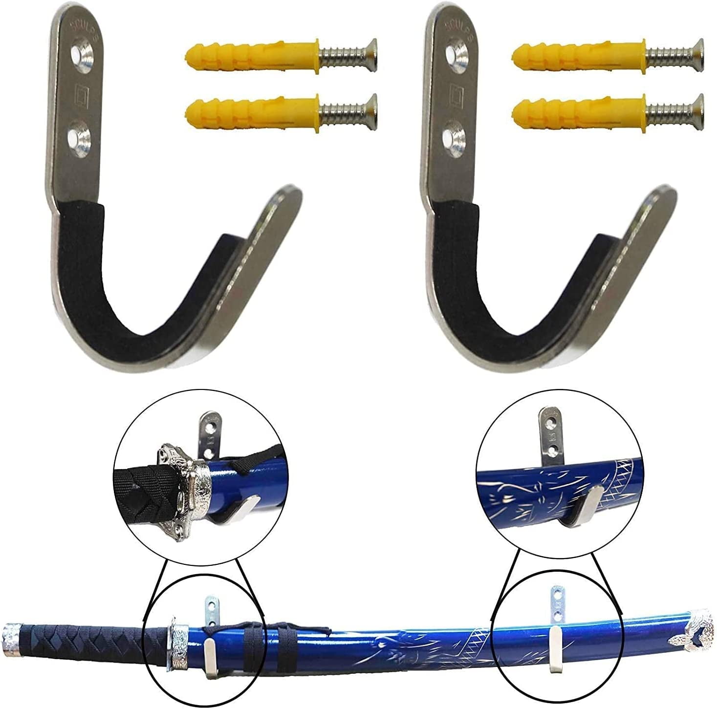 Sword Display Rack Sword Wall Mount Sword Wall Rack Sword Holder Sword ...