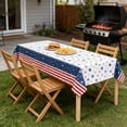 2 Pcs American Flag 4th of July Party Plastic Tablecloth 54 x 108 Inch ...