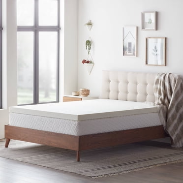 Allswell 4" Memory Foam Mattress Topper Infused with Copper Gel, Queen ...