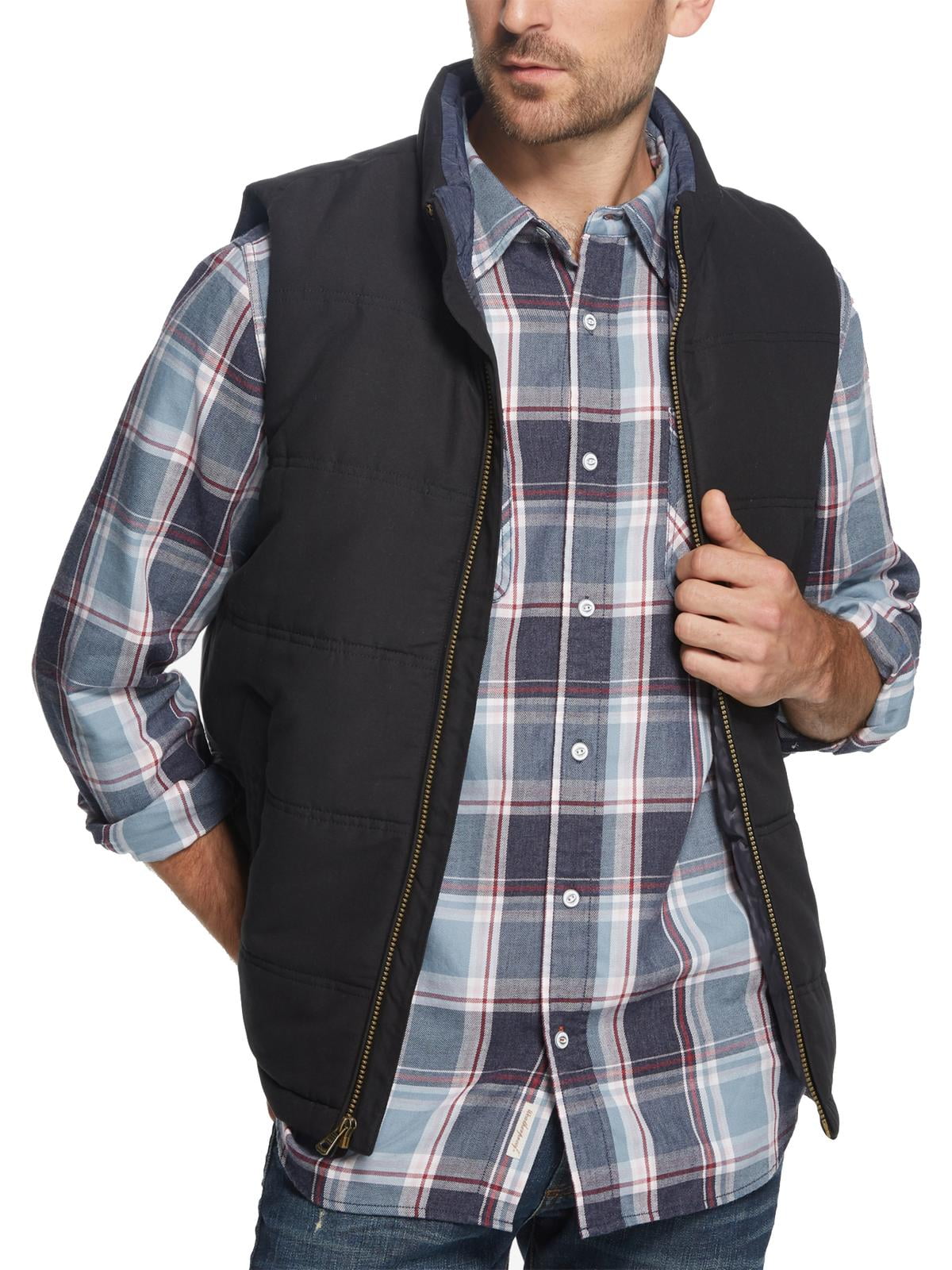 Weatherproof Vintage Mens Winter Quilted Outerwear Vest Black S ...