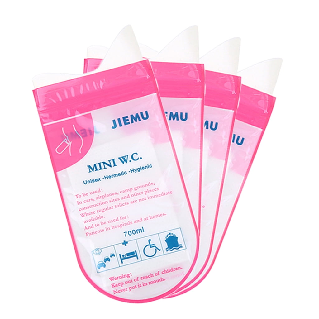 Sorrowso 4 Pcs Emergency Urinal Bag Disposable Urine Bag for Men and ...