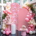 Pink Camels Arch Backdrop Cover 5 FT Date Coconut Trees Leaf Aloe Vera ...