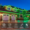 Luces LED tipo cuerda Jnaurb, 46 m, para exteriores, impermeables, 8 ...
