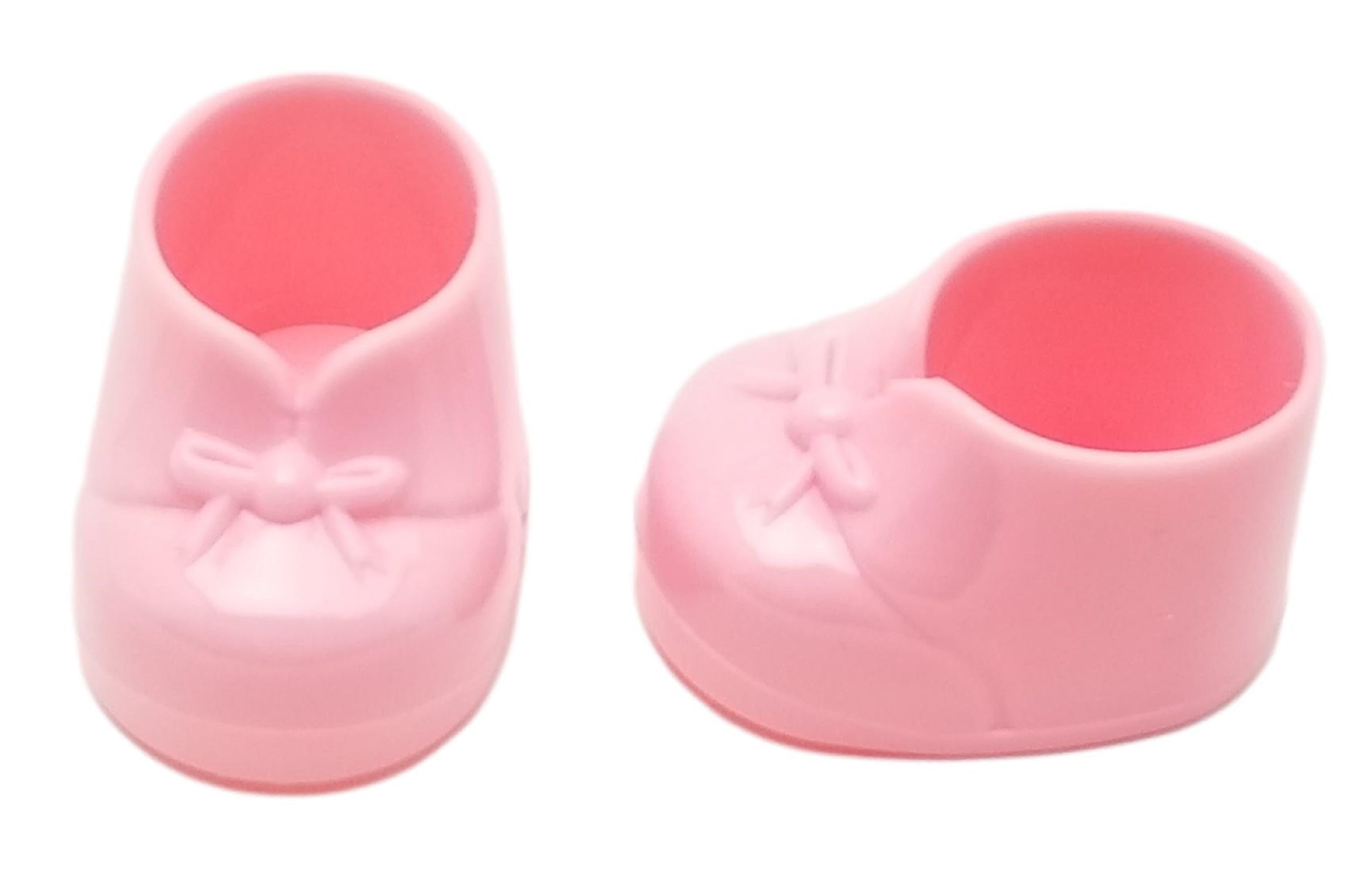 12 Small Plastic Baby Booties Shoes Candy Holders Decoration Favors 1. ...