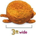 Stuffums Orange Cat Stuffed Animal Chair, 3ft Bean Bag Storage for Kids ...