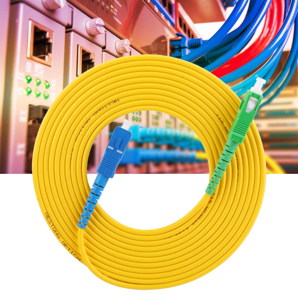 Cable De Fibra óptica, Amarillo Estable Práctico Baja Pérdida SC/APC-SC ...