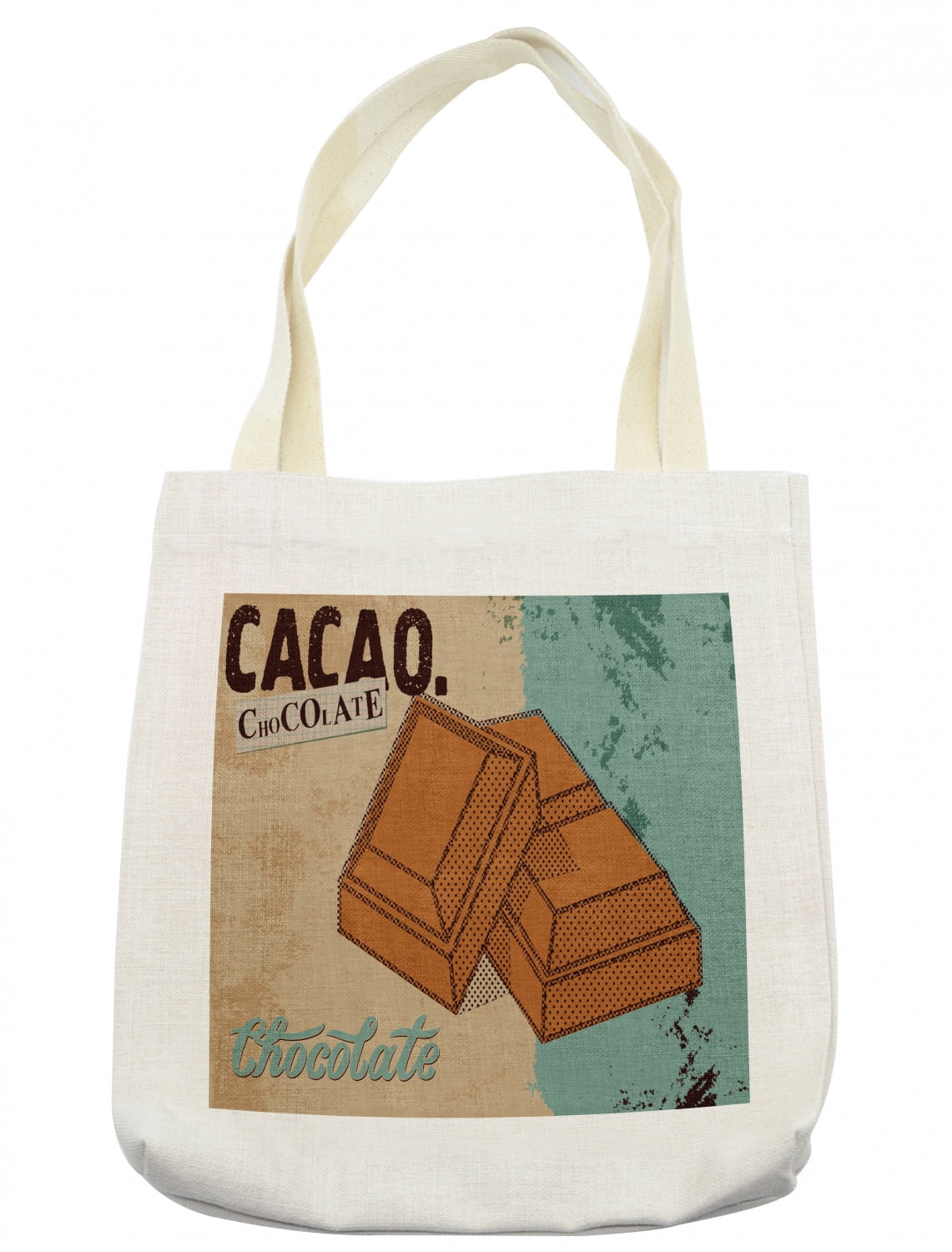 Chocolate Tote Bag, Vintage Chocolate Bar Poster Grunge Candy Treats ...