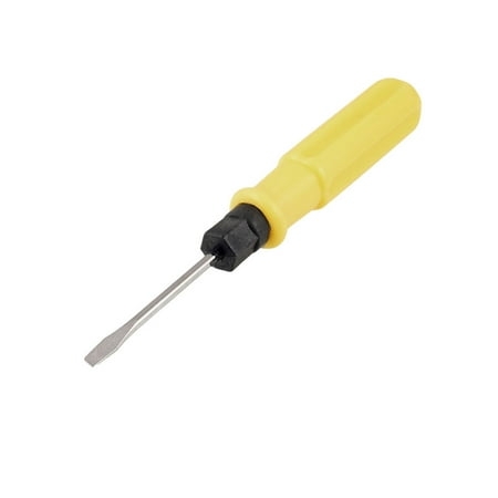 Yellow Plastic Coated Handle Dual Slotted Phillips Head Screwdriver ...