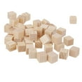 100Pcs 10mm Wooden Shapes Blocks Mini Cubes Embellishment For Woodwork ...