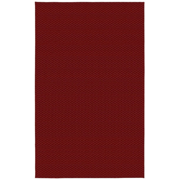 Garland Rug Medallion Area Rug, 6-Feet by 9-Feet, Chili Pepper Red ...