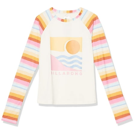 Billabong Girls' Rising Sun Long Sleeve Rashguard Two-Piece Swim Set ...