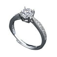 Mfigree 2024 White Dew Ring Classic Four One Moissanite Light Proposal Ring Alt Ring Set ...
