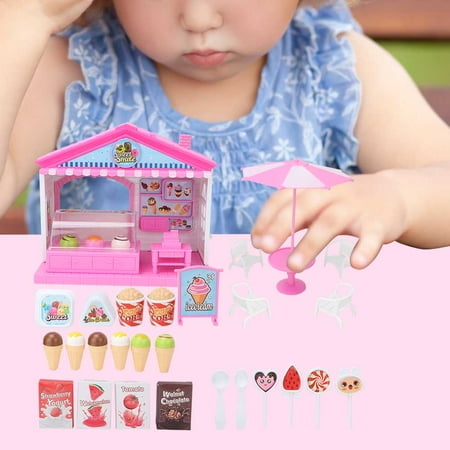 Miniature Restaurant Toy Pretend Play Restaurant Toy Ice Cream Toy ...