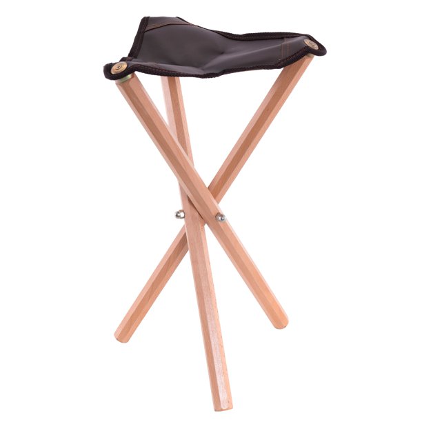 US Art Supply Portable Three Leg Wood Artist Folding Stool with Saddle ...