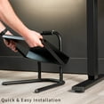 VIVO Black Ergonomic Height Adjustable Standing Foot Rest Relief ...
