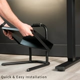 VIVO Black Ergonomic Height Adjustable Standing Foot Rest Relief ...