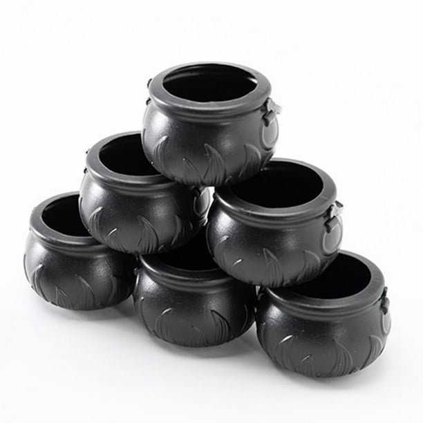 6Pcs/Set Mini Halloween Candy Bucket Pot Party Decoration Jar Props ...