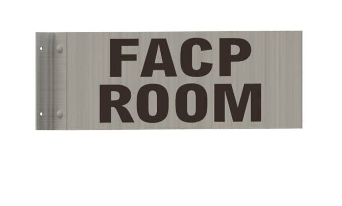 FACP Room Sign FIRE Alarm Control Panel Room-Two-Sided/Double Sided ...