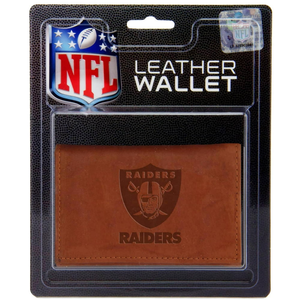 NFL Oakland Raiders Leather Trifold Wallet - Walmart.com - Walmart.com