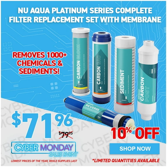 NU Aqua Platinum Series Water Filtration System, 1-Year Filter ...