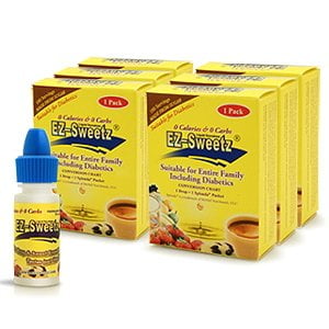 EZ-Sweetz (6 Packs 0.2 oz - Liquid Sweetener 180 Servings/Bottle ...