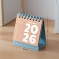 Small 2026 Desktop Calendar 12 month Runs from Jan 2026 to Dec 2026 for ...