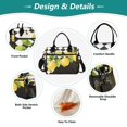 ALAZA Checkered Lemon Print Cooler Lunch Bag Insulated Reusable Lunch ...