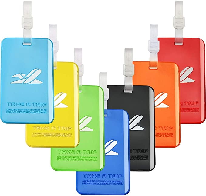Bright Colorful Luggage Tags, Soft Assorted Suitcase Luggage Bag Labels ...