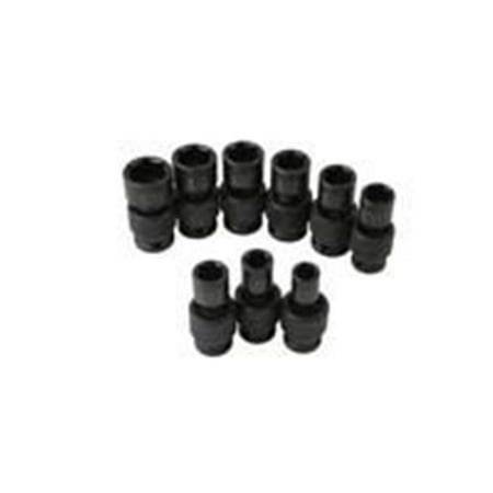 Sunex Tools SU2657 9 Pieces SAE Swivel Socket Set Shallow 7/16 - 15/16 ...