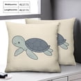 Chilfamy Envelope Throw Pillow Cover, Cute Cartoon Turtle Soft ...