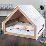 PETMAKER Indoor Dog House for Small to Medium Pets up to 80lbs - Wood ...