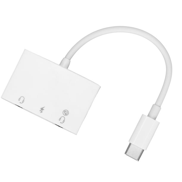USBC Audio AdapterHeadphone Splitter 3 in Type C Audio Adapter USBC ...
