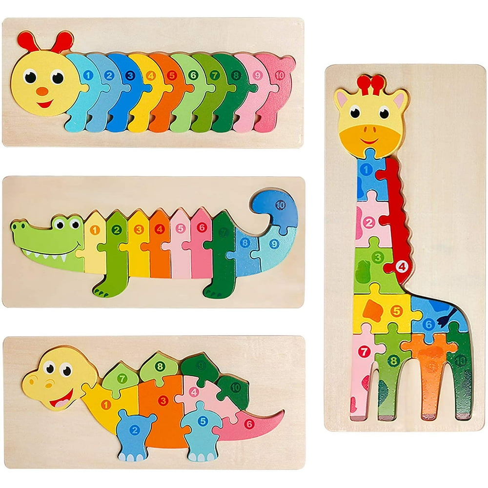 Windfall Wooden Jigsaw Puzzles For Kids Animal Number Block Puzzles windfall-wooden-jigsaw-puzzles-for-kids-animal-number-block-puzzles