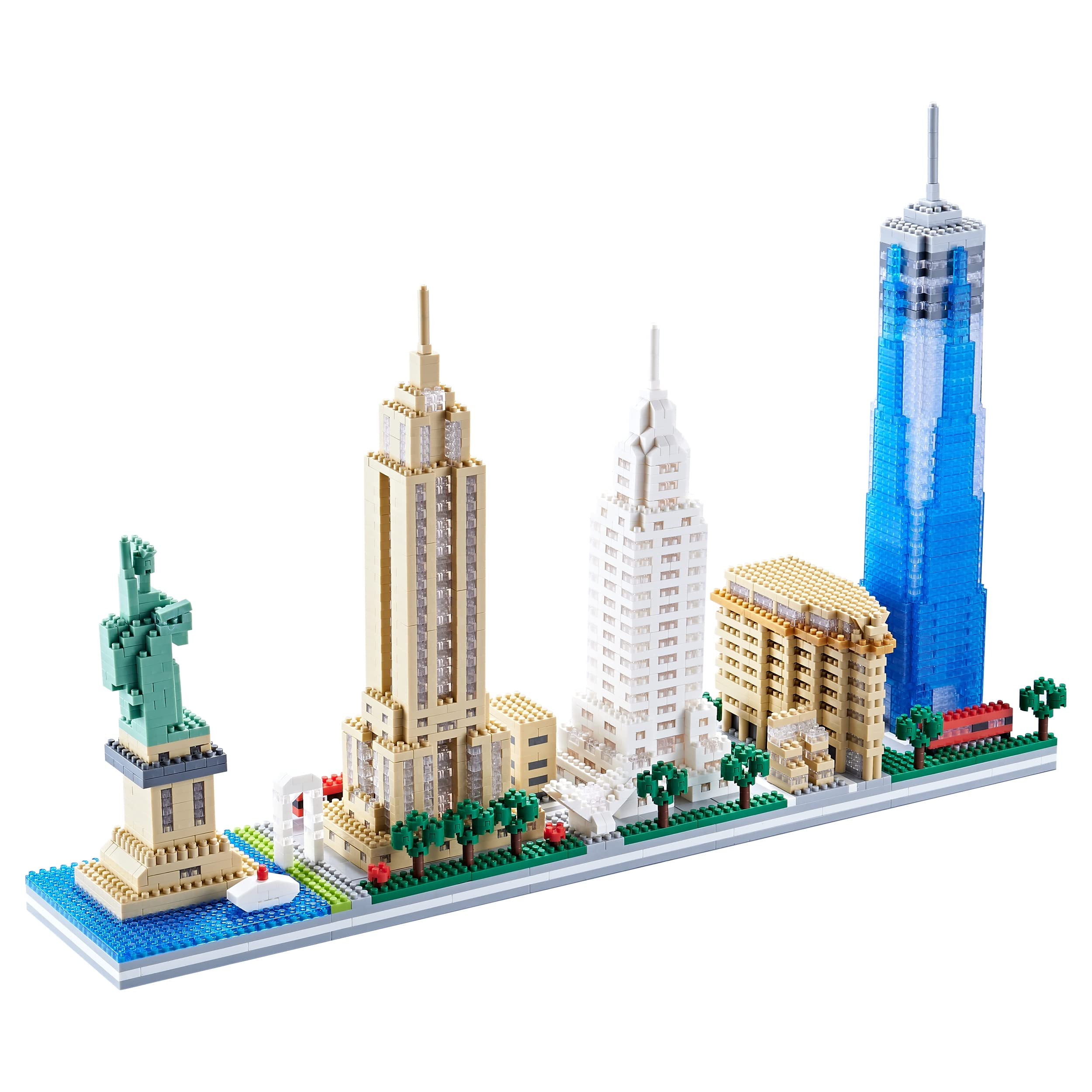 Yajie New York Skyline Micro Mini Blocks Building Set Collection Model ...