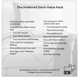 The Preferred Dorm Essentials Value Pack in Bryce Forest, 23-Piece Twin ...