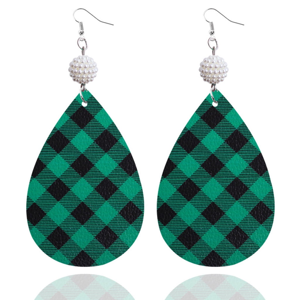 Click here for Hoarboeg Women Girls Christmas Plaid Faux Leather... prices