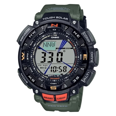 Casio Men's PRO TREK Tough Illuminator Tactical Powered Compass Atomic ...