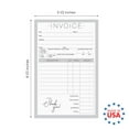 Chic 2-Part Carbonless Invoice Form Pad / 50 Sheets Per Pad / 5.5" x 8. ...
